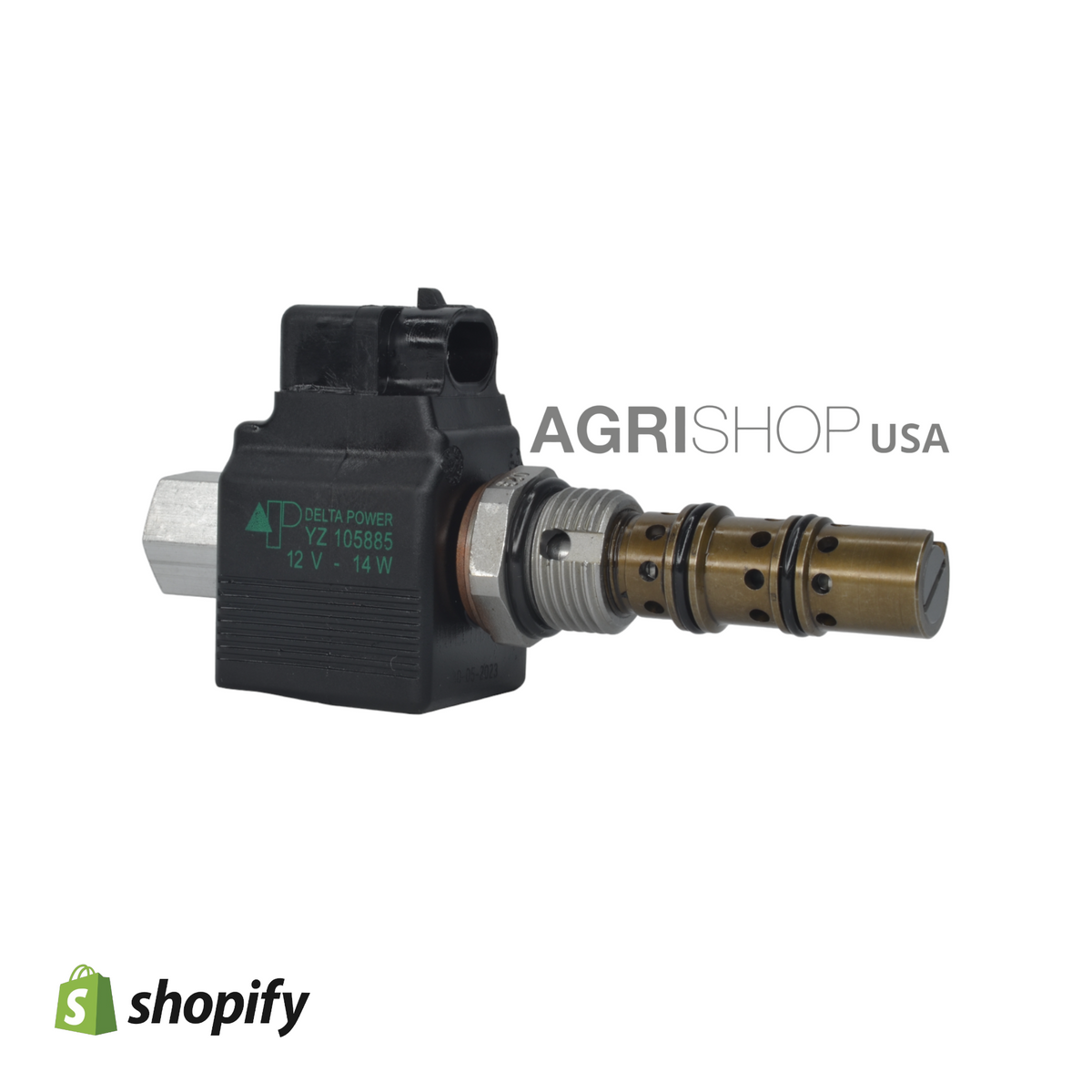 Agrishop US | JOHN DEERE - YZ501930 SOLENOID VALVE 12v "AVAILABLE"